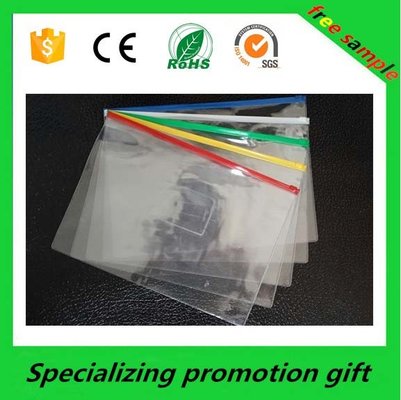 Durable Waterproof Plastic File Packet Promotional Stationery For Office