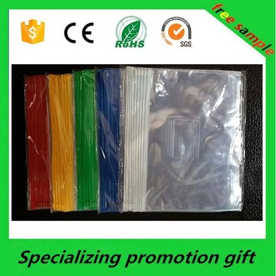 Durable Waterproof Plastic File Packet Promotional Stationery For Office