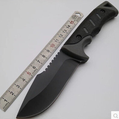 Promotional Black Utility Cutter Knife Outdoor Camping Survival Knife