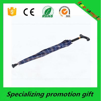 23 Inch Auto Open Leaf Walking Stick Umbrella Mens Umbrella Wooden Handle