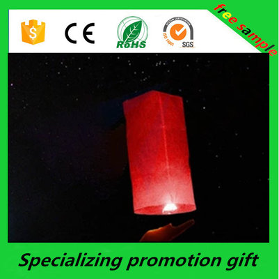 Professional Red / Pink / Blue Paper Kongming Lantern For Wedding / Party