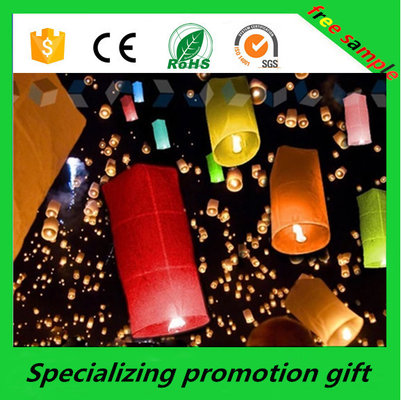 Professional Red / Pink / Blue Paper Kongming Lantern For Wedding / Party