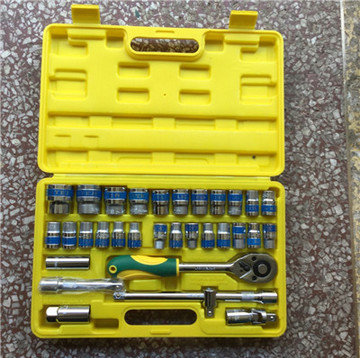 32pcs 1/2&1/4 Tool Set Car Repair Tool Kit Ratchet Socket Wrench