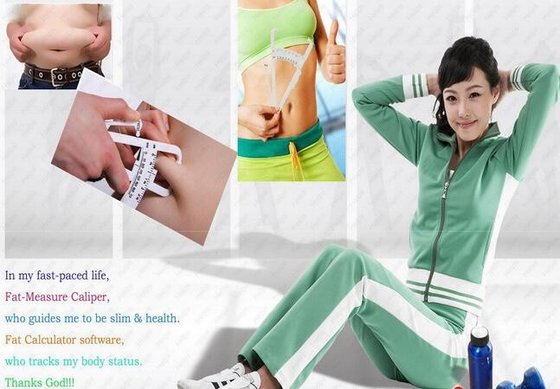 Medical Plastic Measurement Body Fat Caliper Promotional Tool Kits