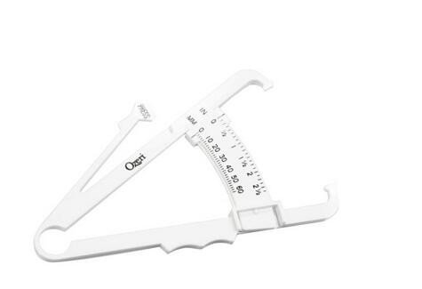 White ABS Plastic Accu Measure Body Fat Caliper For Loss Weight