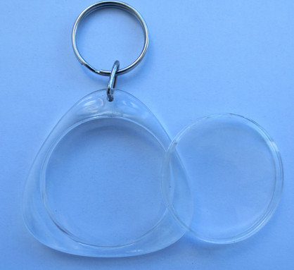 Clear Plastic Gift promotional Key Chains Custom Photo Keychain