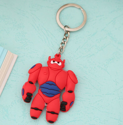 Customized cartoon Promotional Stationery soft pvc key chain