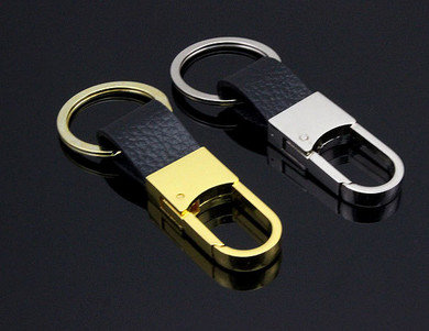 pu leather Custom engraved key chain Promotional Stationery 60mm*32mm