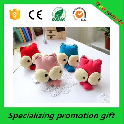 Beautiful Promotional Stationery Plush Key Chain Toy / Keyrings