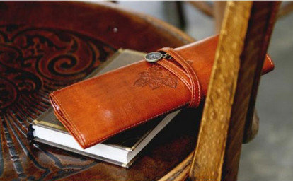 pretty Promotional Stationery foldable pu pencil bag 19*7.8cm