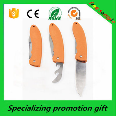 Multifunction Orange Tactical Rescue Survival Pocket Knives With Stainless Steel Blade
