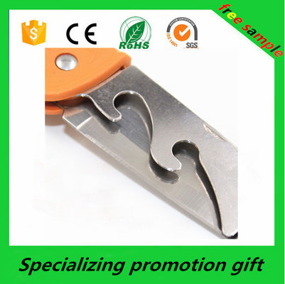 Multifunction Orange Tactical Rescue Survival Pocket Knives With Stainless Steel Blade
