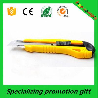 Yellow / Orange Keenness Box Utility Cutter Knife With Auto Lock