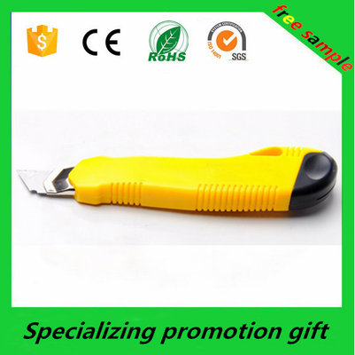 Yellow / Orange Keenness Box Utility Cutter Knife With Auto Lock