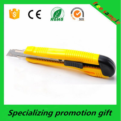 Yellow / Orange Keenness Box Utility Cutter Knife With Auto Lock