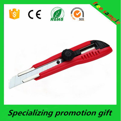 Red Leather Utility Cutter Knife Folding Box Cutter For Home / Warehouse