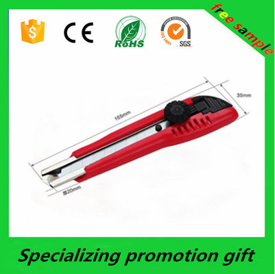 Red Leather Utility Cutter Knife Folding Box Cutter For Home / Warehouse