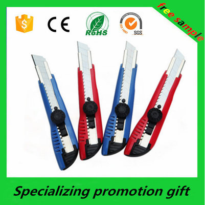 Red Leather Utility Cutter Knife Folding Box Cutter For Home / Warehouse