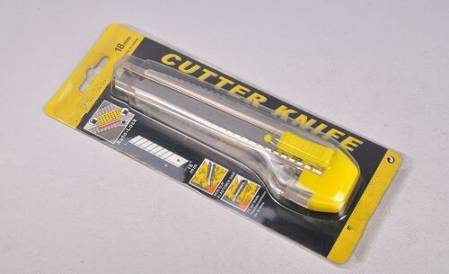 18mm ABS Rough Paper Manual Delicate Yellow Utility Cutter Knife