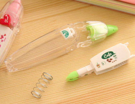 classicial  Promotional Stationery cartoon push correction tape