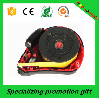 Carbon Steel Blade Retractable Tape Measure with Red ABS case