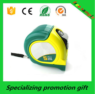 ABS green yellow Plastic case steel Retractable Tape Measure