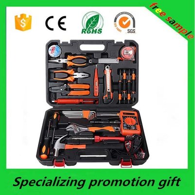 Plastic Promotional Tool Kits 28 pcs Electric Tool Box With Wire Stripper / Tweezers