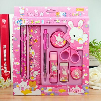 pink / blue Promotional Stationery stationery gift boxes 230*210mm