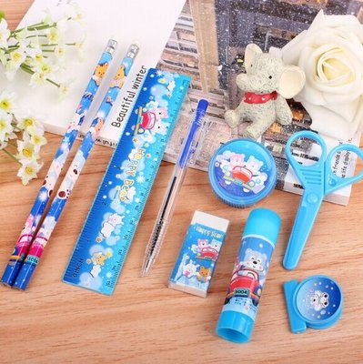 pink / blue Promotional Stationery stationery gift boxes 230*210mm