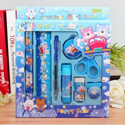 pink / blue Promotional Stationery stationery gift boxes 230*210mm