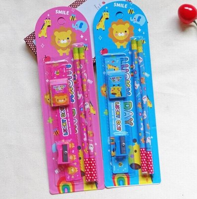 Cartoon lion Promotional Stationery , blister card beautiful stationery sets