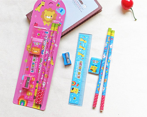 Cartoon lion Promotional Stationery , blister card beautiful stationery sets