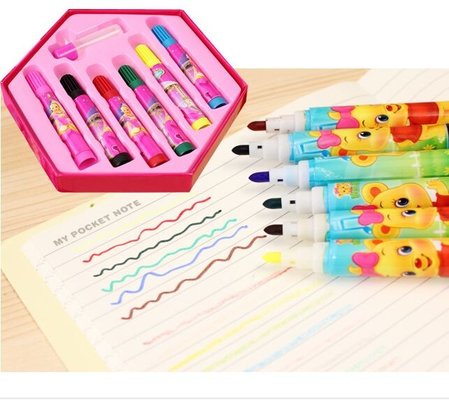 Sexangle box personalised stationery gifts with pencil ruler earser