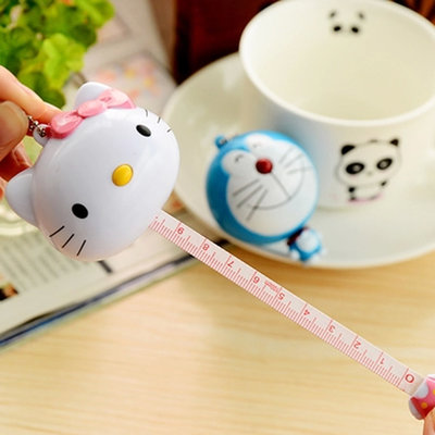 Promotional carton style retractable measuring tape sewing gift 1M decorative tape measure