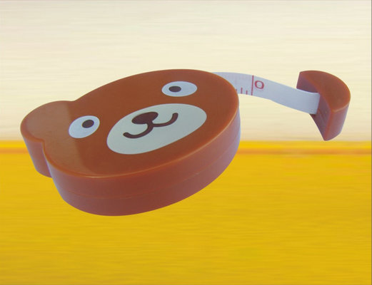 Mini Plastic Animal Retractable Tape Measure Sewing For Promotional