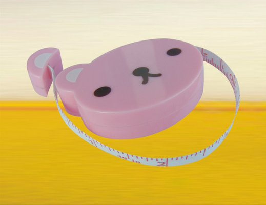 Mini Plastic Animal Retractable Tape Measure Sewing For Promotional
