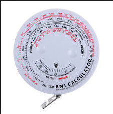 Healthy medical bmi small tape measures retractable PVC blade