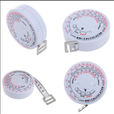 Healthy medical bmi small tape measures retractable PVC blade