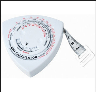 PVC BMI body Retractable tape measure accuracy triangle shape