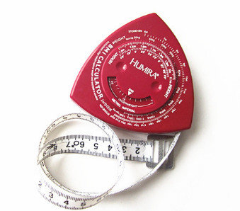 PVC BMI body Retractable tape measure accuracy triangle shape