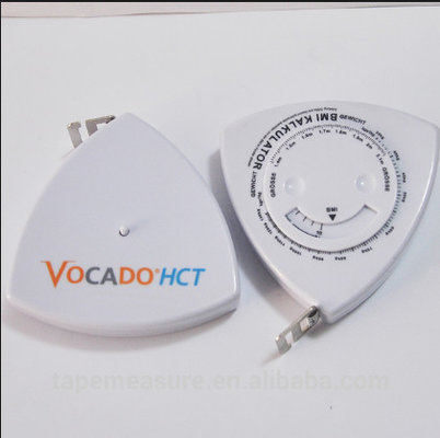 PVC BMI body Retractable tape measure accuracy triangle shape