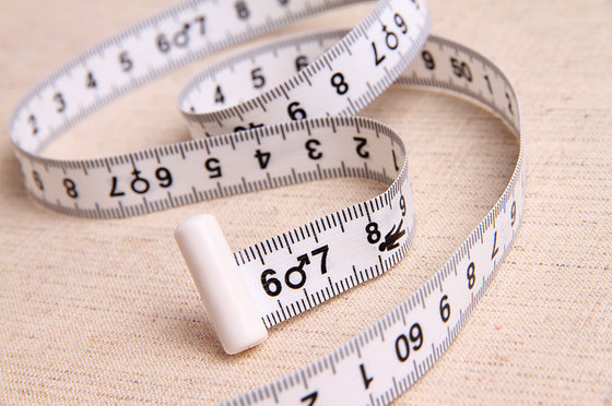 1.5m ABS Retractable Tape Measure logo printed bmi waist measuring tape