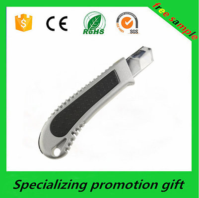 Portable Stainless Steel Single Balde Folding Utility Knife With Plastic Handel