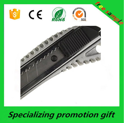 Portable Stainless Steel Single Balde Folding Utility Knife With Plastic Handel