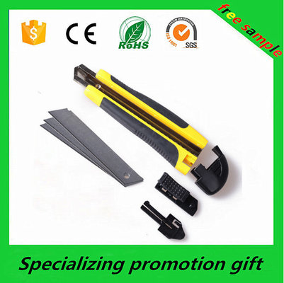 TPR Rubber Soft Handle 18mm Sliding Blade Knife Custom Pocket Knives