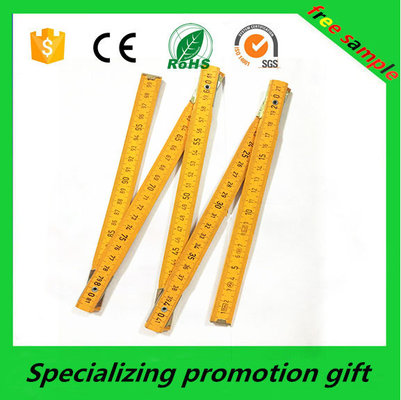 1M 5 folded wooden foldable promotion customized logo ruler for school
