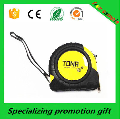 Rubber coated steel Retractable Tape Measure hand tools with custom label