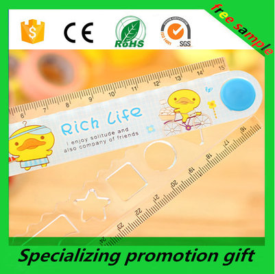  wholesale Factory Cudstom fashion design plastic foldable ruler for kids made in China