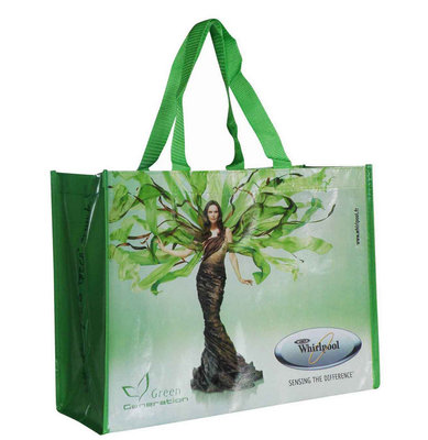 Foldable Cotton / Nylon Reusable Shopping Bags / Tote For Women