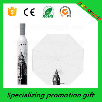 Promotional Mens / Womens Custom Printed Umbrellas With Bottle Cap Handle